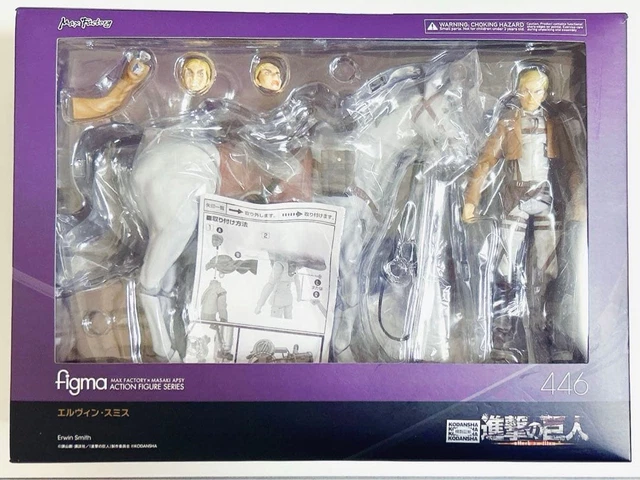 FIGURA DE ACCIÓN figma 446 Attack on Titan Erwin Smith nueva completa ...
