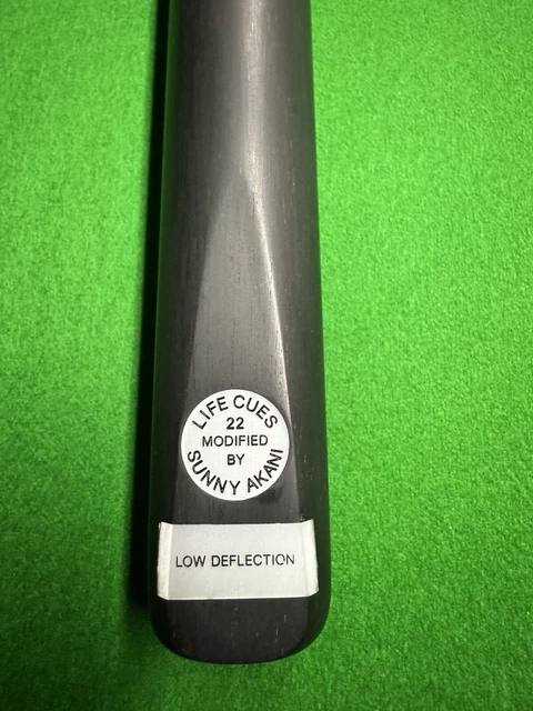LIFE CUES 1 Pc Ash Low Deflection Cue modified by Sunny Akani Number 22 ...