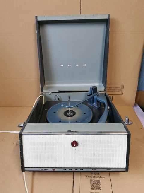 VINTAGE BUSH MONARCH SRP 31D Valve Portable Record Player 1960s £49.95 ...