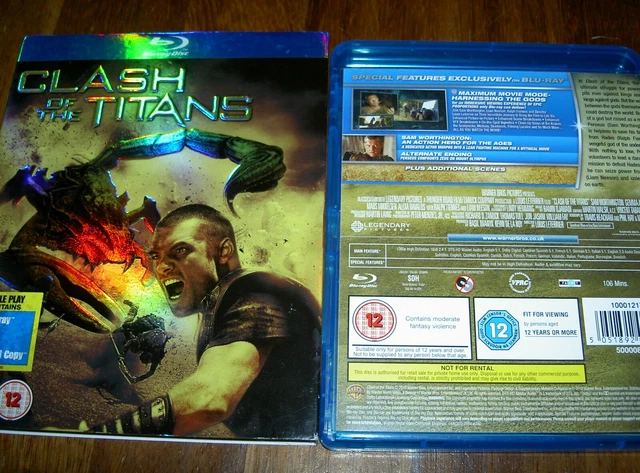 CLASH OF THE Titans 2 disc Blu-ray & DVD & Digital Copy Fantasy with ...