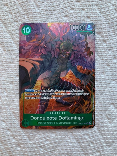 ONE PIECE TCG Donquixote Doflamingo Alt Art OP04-019 Leader NM English EUR 80,62 - PicClick DE