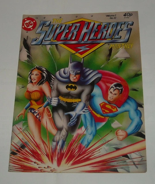 1981 DC COMICS The SUPER HEROES MENSUAL UK MAGAZINE 12 RÉIMPRESSIONS ...