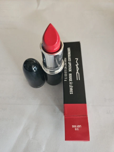 MAC LUSTREGLASS SHEER Shine Lipstick BNIB # 510 LADY BUG~ $9.50 - PicClick