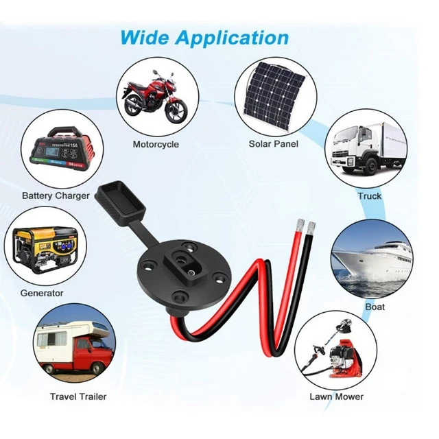 MOUNT CONNECTOR SAE Cable W/ 8 Screws 2PCS Mount Connectors SAE ...