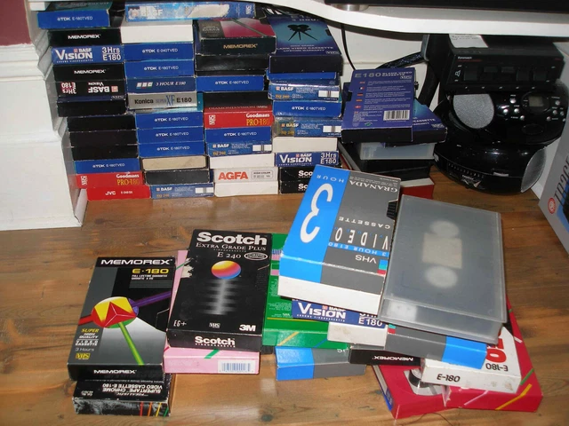15 X BLANK Recordable VHS Tapes Job Lot - Various £19.99 - PicClick UK