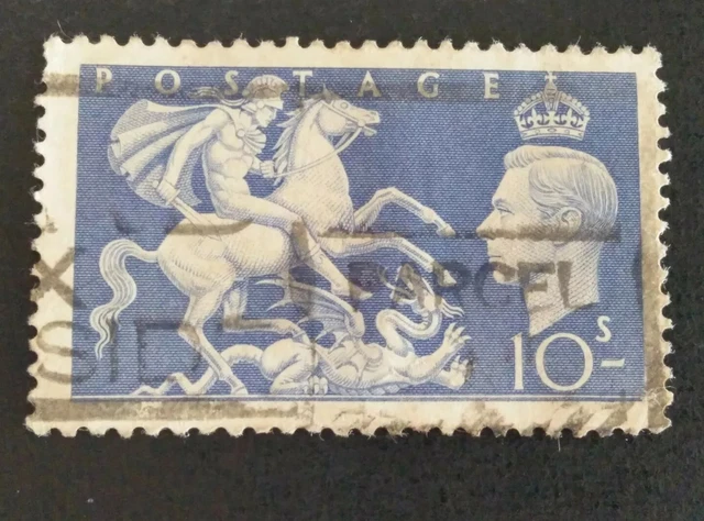 GREAT BRITAIN SEAL Used 1951 Jorge Vi Gibbons 511. Ten Shillings £1.52 ...