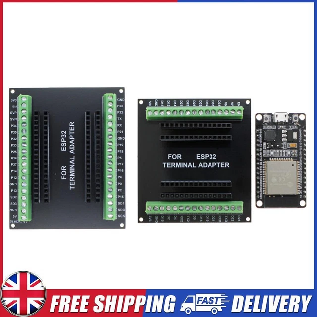 ESP32 MODULE CP2102 Chip NodeMCU-32S Lua 38Pin GPIO Expansion Board £5. ...