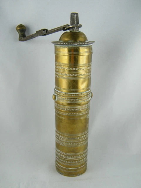 ALTE ORIENTALISCHE MESSING Kaffeemühle Mokkamühle Getreidemühle anschauen ! rar EUR 32,00 ...