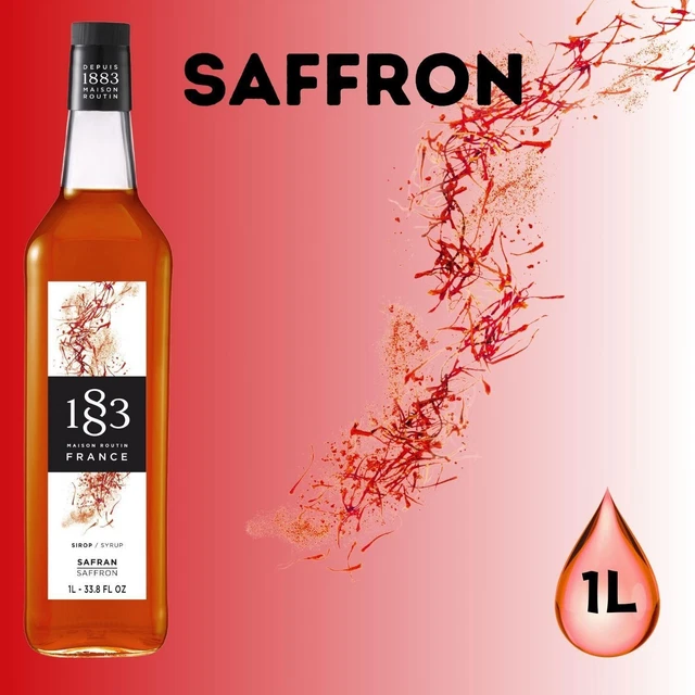 1883 MAISON ROUTIN Premium Saffron 1Ltr Syrup Pack of 6 £54.49 ...