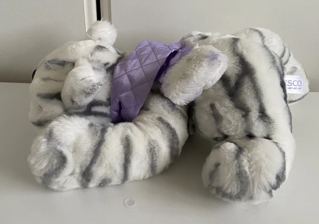 TESCO CHILLY SNOWMAN Chester The Snow Cat Vintage 2000s Plush Soft Toy ...