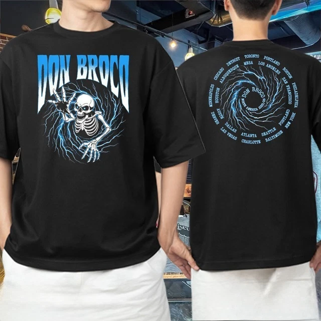 DON BROCO VORTEX US Tour 2025 2026 Skeleton T-shirt £20.03 - PicClick UK