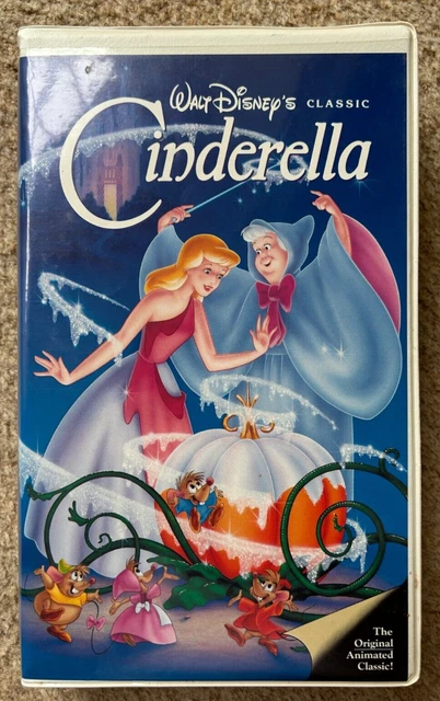 DISNEY CLASSIC CINDERELLA VHS 410 Vintage Black Diamond Edition in ...