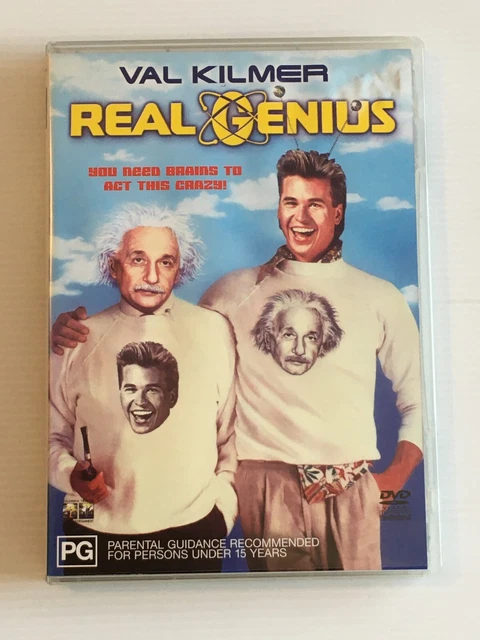 REAL GENIUS - DVD 1985 Region 4 PAL (Val Kilmer, William Atherton, Gabe ...