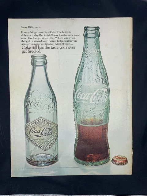 MAGAZINE AD*- 1968 - Coca Cola / Coke - Antique Bottle EUR 6,94 ...