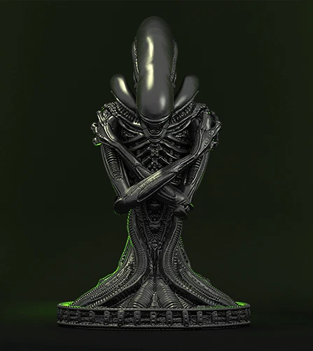 XENOMORPH BUST - 8K Resin 3D Printed - 10cm to 25cm £30.15 - PicClick UK