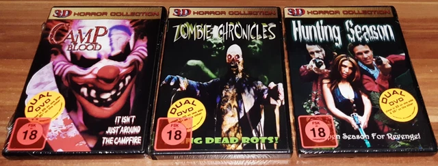 3D HORROR COLLECTION (3 DVD-SET/DUAL DVD in 2D + 3D~FSK-18/RARITÄTEN ...