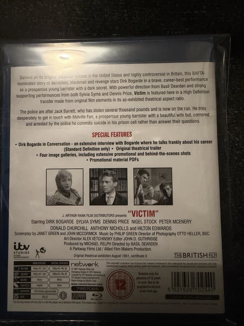 VICTIM STARRING DIRK Bogarde (Blu-ray) £37.10 - PicClick UK