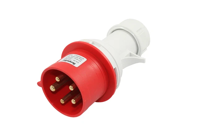 91544 CEE HEAVY Current Plug 32A 380V 415V IP44 Splash Protected £4.42 ...