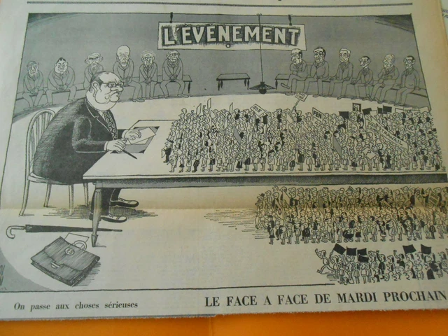 CARICATURE 1977 ON passe aux choses sérieuses Le Face à Face de Mardi ...