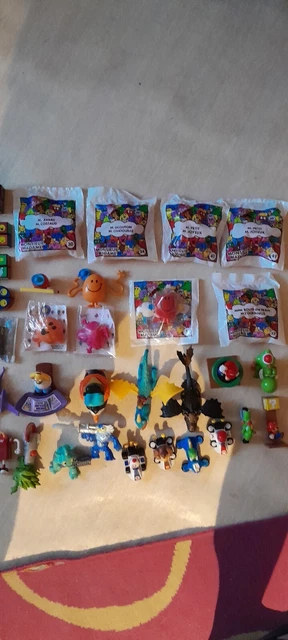 GROS LOT DE 60 JOUETS MC DO : MARIO KART, LES MINIONS, Mr-Mme, TORTUES ...