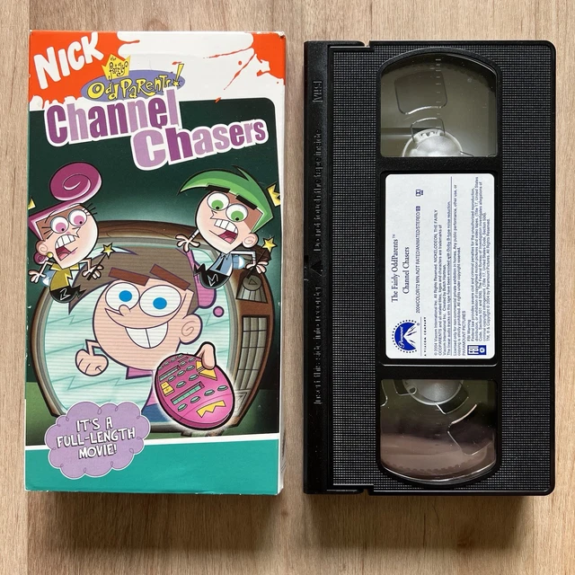 THE FAIRLY ODD Parents Channel Chasers Movie VHS Tape Nickelodeon 2004 ...