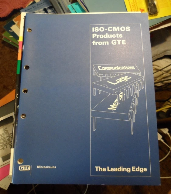 ISO-CMOS PRODUCTS FROM GTE 1981 Microcircuits Brochure/Catalog Decoders Filters+ EUR 6,68 ...