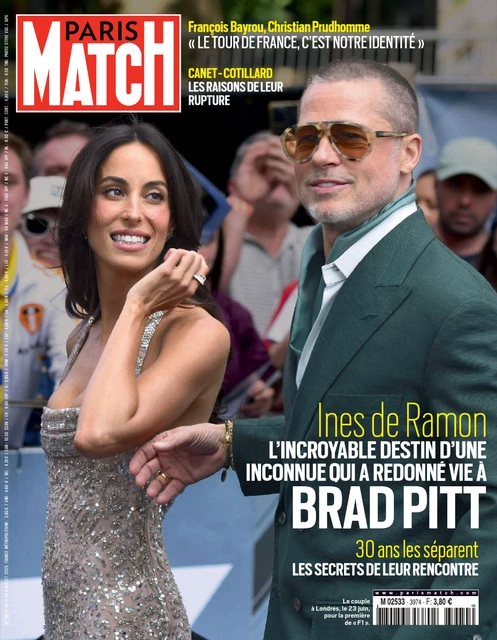 PARIS MATCH N° 3974 du 3 juillet 2025 - Brad Pitt et Ines de Ramon EUR ...