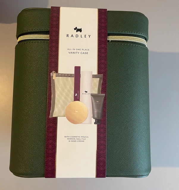 RADLEY LONDON ALL In One Place Dark Green Vanity Case Ladies Xmas Gift ...