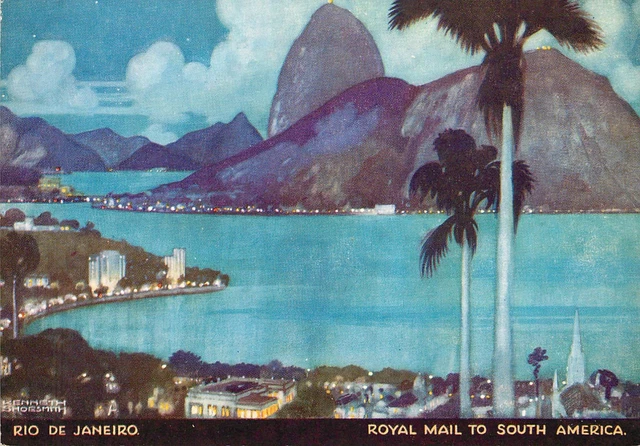 RIO DE JANEIRO - Royal Mail Lines Postcard - Royal Hotel Dundee £3.00 ...