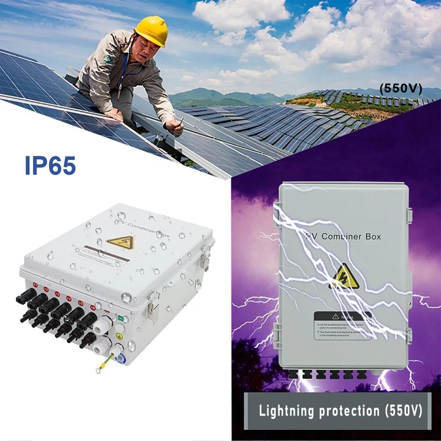 6-STRING SOLAR PV Combiner Box with Arrester and Circuit Breaker Solar ...
