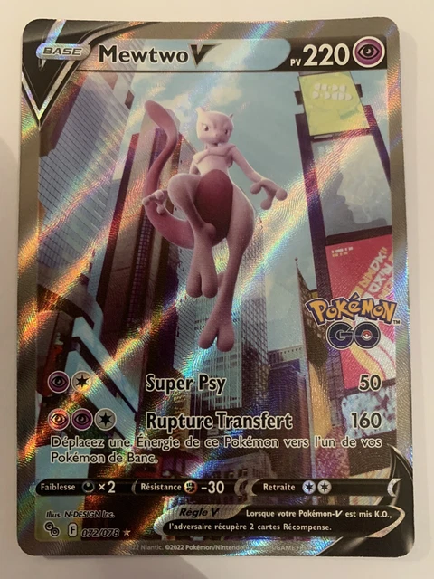 CARTE POKÉMON MEWTWO V Alternative 072/078 EB10.5 Pokémon Go NEUF FR EUR 50,00 - PicClick FR