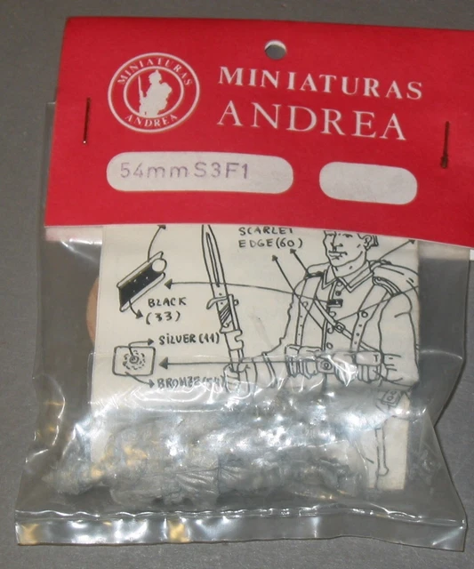 ANDREA MINIATURAS 54MM SOLDAT ALLEMAND CASQUE A POINTE WW1 réf S3F1 M06 ...