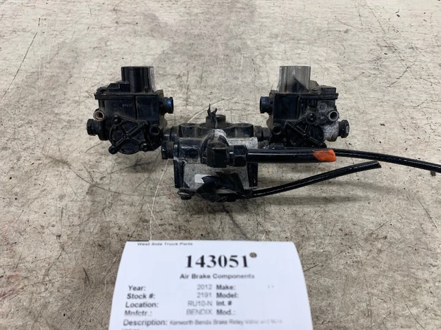 KENWORTH BENDIX BRAKE Relay Valve and Modulator Valves From 2012 T270 ...