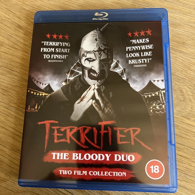 TERRIFIER BLOODY DUO Blu Ray Boxset 2 Films. New but unsealed see ...