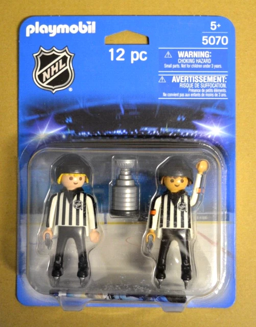 PLAYMOBIL NHL EISHOCKEY Referees Schiedsrichter mit Stanley Cup 5070 / ...