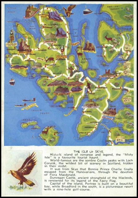 SCOTLAND: ISLANDS. MAP Of The Isle Of Skye. Unposted. B8 EUR 5,69 ...