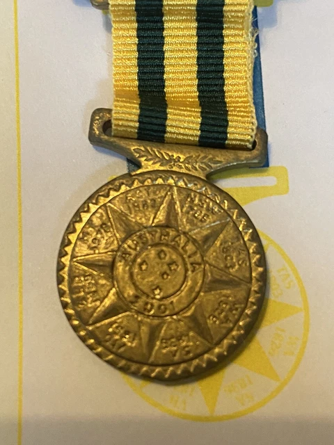 AUSTRALIA CENTENARY OF Federation Australia Day Medallion 1901-2001 $20 ...