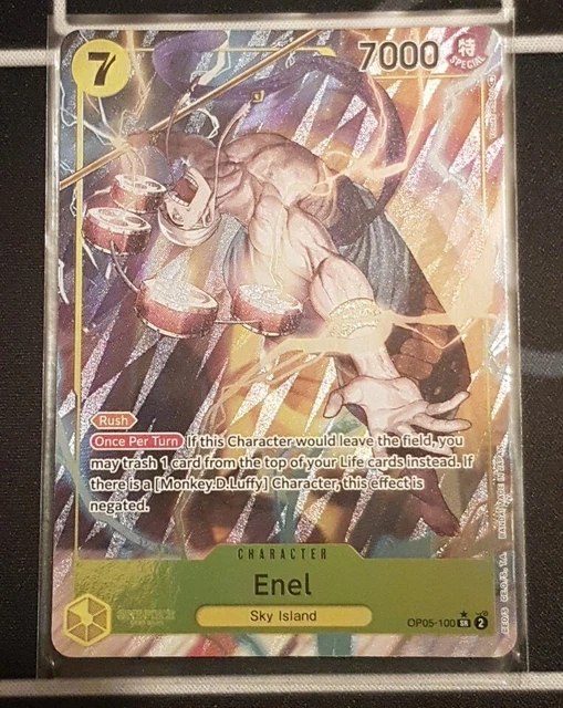 ONE PIECE TCG Enel OP05-100 SR Alt Art Englisch EUR 15,00 - PicClick DE