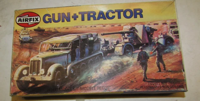 AIRFIX 88MM GUN and Tractor Kit 1:76 Scale German WW2 ANTI TANK Action ...