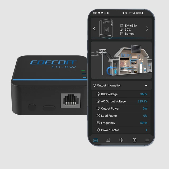 EDECOA WIFI MODULE PRO pour EDECOA Onduleur Hybride 2,4G WIFI Android APP ED-BW EUR 44,88 ...