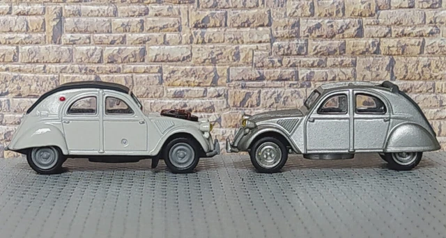 DUO CITROËN 2CV A 1949 + 2 Cv Sahara 1958 Uh 1/87° Ho Neuf Avec Boite ...