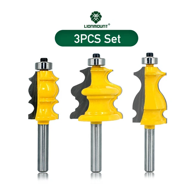 8MM SHANK ARCHITECTURAL Molding Frame Router Bit Profile Edge Cutter ...