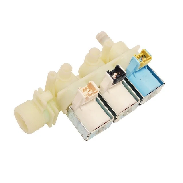 GENUINE INDESIT WASHING Machine Water Inlet Triple Solenoid Valve For ...