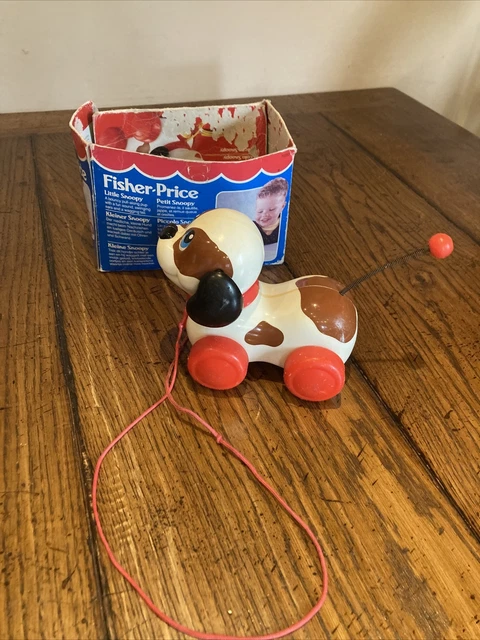 VINTAGE FISHER PRICE Little Snoopy Pull Along Toy £5.00 - PicClick UK