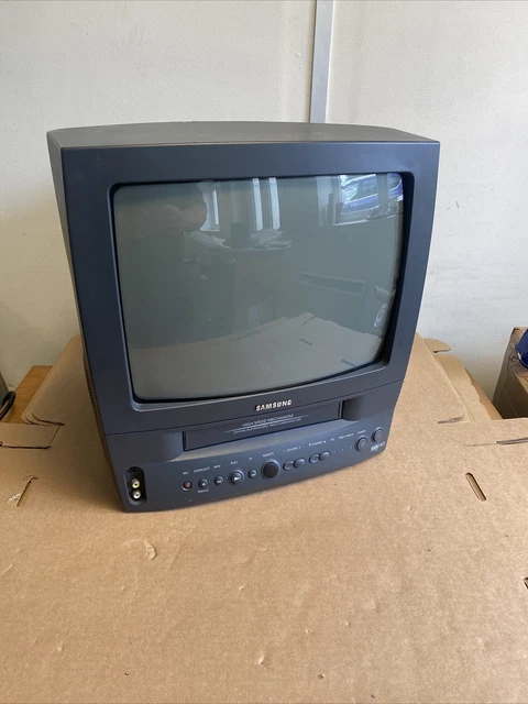 SAMSUNG TI-14C5 COMBI TV /VCR VHS SCART Retro Gaming 14 inch CRT Tested ...