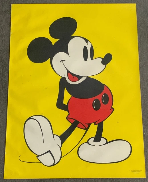 1970S SPRINGBOK WALT Disney poster ~ MICKEY MOUSE ~ 20x28 EUR 38,78 ...