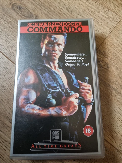 COMMANDO (VHS/SUR, 1999) Schwarzenegger, Excellent état EUR 11,58 ...