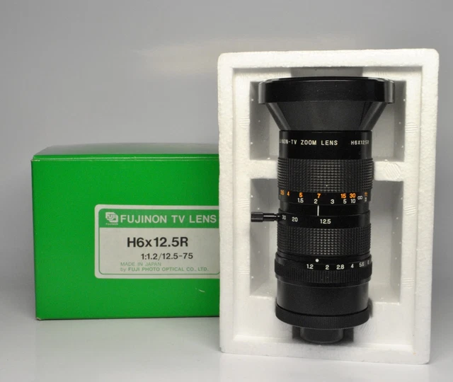 FUJI PHOTO OPTICAL Fujinon TV Lens 12.5-75 mm F/1.8 H6X 12.5 Bright ...