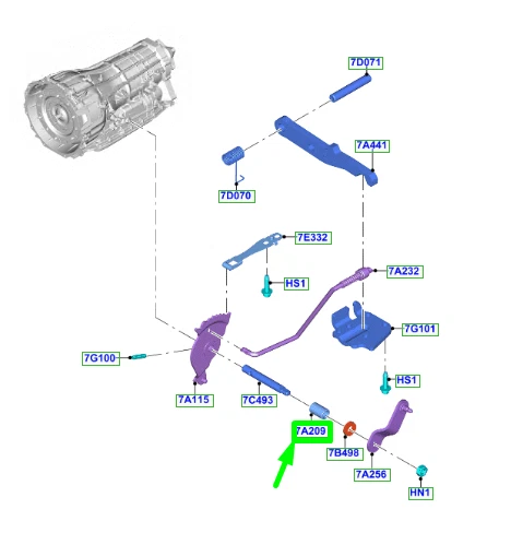 FORD RANGER T9 Transmission Tube 4682204 NEW GENUINE £19.00 - PicClick UK