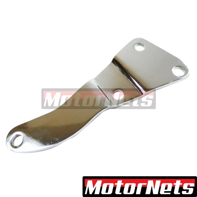 BBC BIG BLOCK Chevy Chrome Steel Alternator Bracket Long Water Pump ...